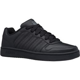 Sneaker K-Swiss "Court Palisades", Herren, Gr. 42, schwarz, Leder, Schuhe Sneaker