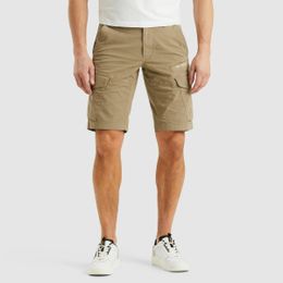 PME-Legend Cargoshorts PME LEGEND "NORDROP CARGO SHORTS STRETCH TWILL", Herren, Gr. 40, N-Gr, braun (beige), Twill, Obermaterial: 98% Baumwolle, 2% Elasthan, unifarben, regular fit kniefrei, Hosen Cargoshorts, Sommerhose