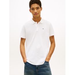 Poloshirt Tommy Jeans "TJM SLIM PLACKET POLO EXT", Herren, Gr. XL, beige (ecru), Piqu&eacute;, Obermaterial: 100% Baumwolle, slim fit, Shirts Poloshirt