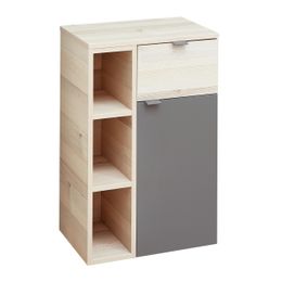 Unterschrank SAPHIR "Quickset 394", grau (quarzgrau matt touch), B:45cm H:71,6cm T:33cm, Holzwerkstoff, Schr&auml;nke, Unterschrank