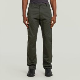 G-Star Raw Chinohose G-STAR "Mosa Straight Chino", Herren, Gr. 30, L&auml;nge 32, grau (asfalt), Web, Obermaterial: 97% Baumwolle, 3% Elasthan, unifarben, straight fit lang, Hosen Chinohose, mit geradem Bein