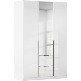 Dreht&uuml;renschrank OTTO HOME "Kleiderschrank Schrank Garderobe AGORDO mit Dekor- oder Hochglanzfront", wei&szlig; (alpinwei&szlig;, hochglanz wei&szlig;), B:136cm H:229cm T:54cm, Holzwerkstoff, Schr&auml;nke, Dreht&uuml;renschrank, mit Au&szlig;enschubk&auml;sten, in 7 Breiten und 2 H&ouml;hen MADE IN GERMANY