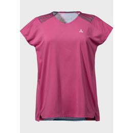 Sch&ouml;ffel Funktionsshirt SCH&Ouml;FFEL "T Shirt Aukra L", Damen, Gr. 40, pink (3155, pink), Oberstoff : 92% Polyester 8% Elasthan, V-Ausschnitt, Shirts Funktionsshirt