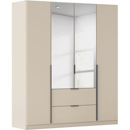 Dreht&uuml;renschrank OTTO HOME "Kleiderschrank Schrank Garderobe AGORDO mit Dekor- oder Hochglanzfront", beige (champagner), B:181cm H:229cm T:54cm, Holzwerkstoff, Schr&auml;nke, Dreht&uuml;renschrank, mit Au&szlig;enschubk&auml;sten, in 7 Breiten und 2 H&ouml;hen MADE IN GERMANY
