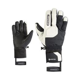 Skihandschuhe Ziener "GINOS-Z GTX PR glove man", Herren, Gr. 10.5, schwarz.wei&szlig;, Materialmix, Handschuhe Skihandschuhe