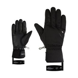 Skihandschuhe Ziener "KAINOA-Z GTX glove lady", Damen, Gr. 6, schwarz, Materialmix, Handschuhe Skihandschuhe