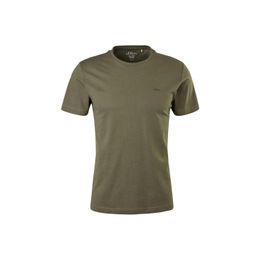 T-Shirt s.Oliver "T-Shirt Basic T-Shirt 1er Pack", Herren, Gr. S, gr&uuml;n (dunkelgr&uuml;n), Obermaterial: 100% Baumwolle CO., Shirts T-Shirt