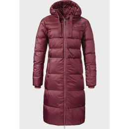 Sch&ouml;ffel Parka SCH&Ouml;FFEL "Down Coat Kenosha L", Damen, Gr. 46, pink (3825, pink), Oberstoff : 100% Nylon; Futter : 100% Polyester; Futter Kapuze: 100% Nylon; F&uuml;llung : 80% Daune, 20% Federn, regular fit, hoch geschlossener Ausschnitt, Jacken Parka