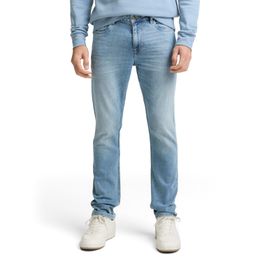Slim-fit-Jeans Tom Tailor "Josh", Herren, Gr. 34, L&auml;nge 32, super stone blau denim, Denim/Jeans, Obermaterial: 98% Baumwolle, 2% Elasthan, unifarben, slim fit kn&ouml;chellang, Jeans Slim-fit-Jeans, im Five-Pocket Style