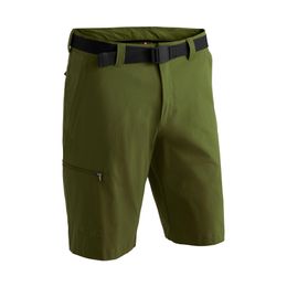 Funktionsshorts Maier Sports "Huang", Damen, Gr. 48, Normalgr&ouml;&szlig;en, gr&uuml;n (dunkelgr&uuml;n), 90%Polyamid, 10% Elasthan, Hosen Funktionsshorts, Herren Shorts, kurze Outdoor-Hose, Bermudas mit 4 Taschen, Regular Fit