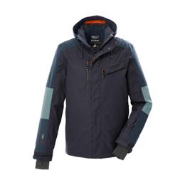 Skijacke Killtec "KSW 257 MN SKI JCKT", Herren, Gr. XL, grau, Obermaterial: 100% Polyester;Futter: 100% Polyester;F&uuml;llung: 100% Polyester, Jacken Skijacke, Skijacke: Wasserdicht, atmungsaktiv, abnehmbare Kapuze, Schneefang