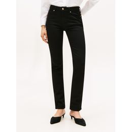 Slim-fit-Jeans Tommy Hilfiger "DNM BLACK SLIM RW", Damen, Gr. 33, L&auml;nge 28, schwarz, Denim/Jeans, Obermaterial: 98% Baumwolle, 2% Elasthan, slim fit, Jeans Slim-fit-Jeans