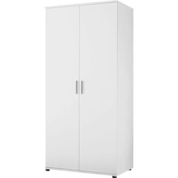 Dreht&uuml;renschrank Begabino "Bibo", wei&szlig;, B:90cm H:191cm T:55cm, Holzwerkstoff, Schr&auml;nke, Dreht&uuml;renschrank, in 2 Breiten