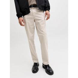 Jack & Jones Chinohose JACK & JONES "JPSTOLLIE VANCE CHINO NOOS", Herren, Gr. 36, L&auml;nge 32, pumice stone, Web, Obermaterial: 97% Baumwolle, 3% Elasthan, unifarben, Hosen Chinohose