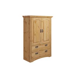 W&auml;scheschrank OTTO HOME "Konrad", beige (natur), B:94cm H:132cm T:39cm, Massivholz, Schr&auml;nke, W&auml;scheschrank, aus massiver Kiefer, mit viel Stauraum