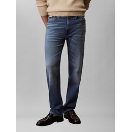 Straight-Jeans Calvin Klein Jeans, Herren, Gr. 33, L&auml;nge 32, embers, Denim/Jeans, Obermaterial: 85% Baumwolle, 13% Polyester, 2% Elasthan, straight fit lang, Jeans Straight-Jeans, straight fit