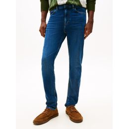 Slim-fit-Jeans Tommy Hilfiger "BLEECKER Slim Fit", Herren, Gr. 34, L&auml;nge 30, morris blau, Denim/Jeans, Obermaterial: 80% Baumwolle, 15% Lyocell, 3% Elastomultiester, 2% Elasthan, slim fit lang, Jeans Slim-fit-Jeans, mit Fade-Effekten, schmale Form