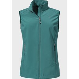Sch&ouml;ffel Funktionsweste SCH&Ouml;FFEL "Softshell Vest Tonion L", Damen, Gr. 34, gr&uuml;n (6755, gr&uuml;n), Oberstoff : Aussenseite: 92% Polyester 8% Elasthan Innenseite: 100% Polyester (Membran: Polyurethan), ohne Ausschnitt, Westen Funktionsweste