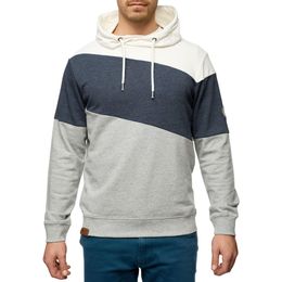 Kapuzensweatshirt INDICODE "INAlami", Herren, Gr. XL, wei&szlig; (sanftes wei&szlig;), Sweatware, Obermaterial: 60% Baumwolle, 40% Polyester, regular fit, Rippb&uuml;ndchen, Sweatshirts Kapuzensweatshirt