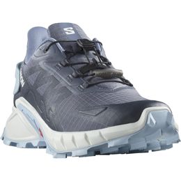 Trailrunningschuh Salomon "SUPERCROSS 4", Damen, Gr. 43, grau (anthrazit), Synthetik, Textil, Schuhe Trailrunningschuh, Trailrunningschuhe