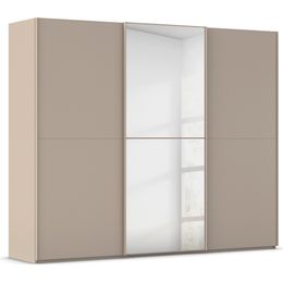 Schwebet&uuml;renschrank Rauch "Kleiderschrank Schrank Garderobe Schlafzimmerschrank SCALE-DUO", grau (fango, griffleisten fango), B:271cm H:223cm T:68cm, Holzwerkstoff, Schr&auml;nke, Schwebet&uuml;renschrank, edle zweigeteilte T&uuml;ren, Spiegel und 3 Zierleisten MADE IN GERMANY