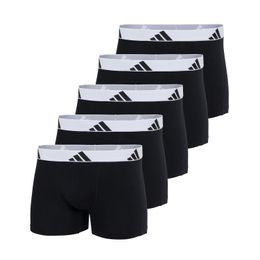 Trunk adidas Sportswear "Active Flex Cotton", Herren, Gr. XXL, 006, schwarz, Single Jersey, Obermaterial: 95% Baumwolle, 5% Elasthan, k&ouml;rpernah, Unterhosen Trunk, Multipack, elastisch, Logo-Bund, ohne Eingriff