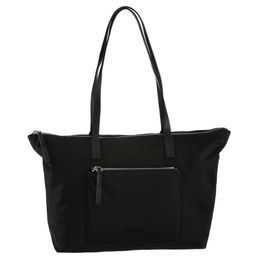 Shopper "Nilli", Damen, Gr. B/H/T: 48,5cm x 28cm x 14cm, schwarz, Leder, Lederimitat, MARC O'POLO ACCESSORIES, Taschen Shopper, gro&szlig;e Damen-Handtasche, Umh&auml;ngetasche, Einkaufstasche mit Fronttasche