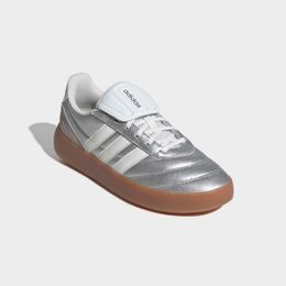 Sneaker adidas Sportswear "BARREDA MUNDIAL", Damen, Gr. 42,5, silber metallic, core wei&szlig;, iron metallic, Leder, Schuhe Sneaker
