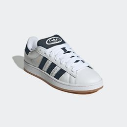 Sneaker adidas originals "CAMPUS 00S", Herren, Gr. 37, wei&szlig; (cloud wei&szlig;, night indigo, gold metallic), Leder, Textil, Schuhe Sneaker