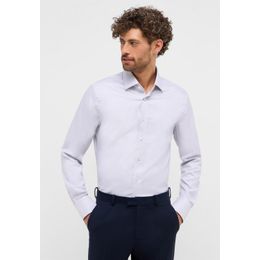 Langarmhemd Eterna "SLIM FIT", Damen, Gr. 42, Normalgr&ouml;&szlig;en, grau (hellgrau), Twill, 100% Baumwolle, schmal, Manschette, Hemden Langarmhemd, NON IRON (b&uuml;gelfrei)