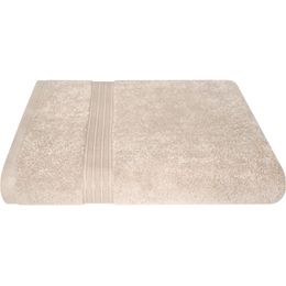 Badetuch Dyckhoff "Siena", champagner, B:100cm L:150cm, Walkfrottier, Obermaterial: 100% Baumwolle, Handt&uuml;cher, Badetuch, in tollen Unifarben