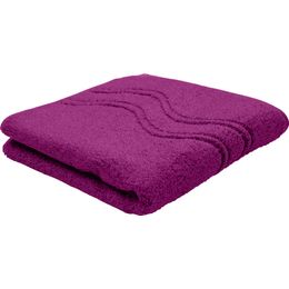 Duschtuch Ross "Cashmere feeling", pink (fuchsia), B:75cm L:140cm, Frottier, Baumwolle, Handt&uuml;cher, Duschtuch, 100% Baumwolle, mit Wellen-Bord&uuml;re, gro&szlig;e Farbauswahl