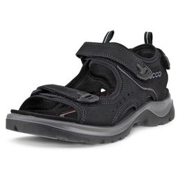 Trekkingsandale Ecco "OFFROAD", Damen, Gr. 36, schwarz, Leder, Schuhe Trekkingsandale, Outdoorschuh, Sommerschuh, Freizeitsandale, mit Klettverschl&uuml;ssen