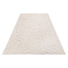 Outdoorteppich Esprit "Soul Jack, ESP-54230", beige (creme beige), B:133cm H:4mm L:200cm, Polypropylen (PP), Teppiche, Outdoorteppich, Hoch-Tief-Effekt, florale Struktur, modern, robust, Terrasse, K&uuml;che