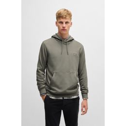 Kapuzensweatshirt BOSS Orange "Wetalk", Herren, Gr. 4XL, open grau076, Sweatware, Obermaterial: 100% Baumwolle, regular fit h&uuml;ftlang, hoch geschlossener Ausschnitt, weit B&uuml;ndchen, Sweatshirts Kapuzensweatshirt, mit gesticktem BOSS Markenlabel