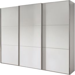 Schwebet&uuml;renschrank Wiemann "Phoenix, Made in Germany, modernes Design, Highlight, Blickfang", wei&szlig;, dekor, B:246cm H:236cm T:67cm, Schr&auml;nke, Schwebet&uuml;renschrank, maximaler Staurraum, inkl.Einlegeb&ouml;den, W&auml;scheb&ouml;den u. D&auml;mpfer