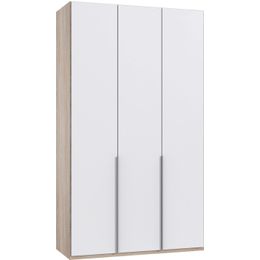 Kleiderschrank wimex "New York", wei&szlig; (struktureichefarben hell, front wei&szlig;), B:135cm H:236cm T:58cm, Schr&auml;nke, Kleiderschrank, in vielen Breiten, 208 oder 236cm hoch