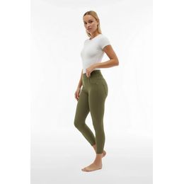 Leggings Freddy "NOW SKINNY YOGA", Damen, Gr. S (36), N-Gr, khaki, Obermaterial: 85% Polyester, 15% Elasthan, figurbetont, Hosen Leggings, mit Lifting & Shaping Effekt