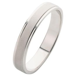 Trauring Firetti "Schmuck Geschenk Hochzeit Ehering Trauring "LIEBE" Gr. 22, silber (silberfarben), Fingerringe, Damen, 22, ohne Brillanten, Silber 925 (Sterlingsilber), 4mm, Trauring, Made in Germany, wahlweise mit oder ohne Brillanten