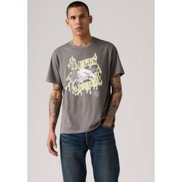 Levi's T-Shirt LEVI'S "SS RELAXED FIT TEE", Herren, Gr. S, lightning eagle smok, Jersey, Obermaterial: 100% Baumwolle, relaxed fit Po-bedeckend, Rundhals, Shirts T-Shirt, mit Logo Druck