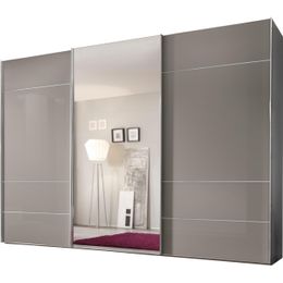 Schwebet&uuml;renschrank STAUD "Sonate Lucca mit Spiegel, Made in Germany", saphirglas, B:280cm H:240cm T:68cm, Holzwerkstoff, Schr&auml;nke, Schwebet&uuml;renschrank, Mit vier verschiedenen Ausstattungsvarianten
