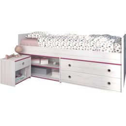 Jugendzimmer-Set Parisot "Smoozy", wei&szlig;, B:95cm T:203cm, Schlafzimmerm&ouml;bel-Sets, Jugendzimmer-Set