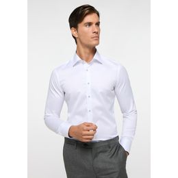 Langarmhemd Eterna "SLIM FIT", Damen, Gr. 38, Normalgr&ouml;&szlig;en, wei&szlig;, Twill, 100% Baumwolle, schmal, Manschette, Hemden Langarmhemd, NON IRON (b&uuml;gelfrei)