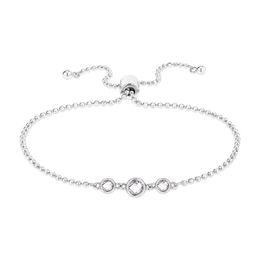 Armband Tamaris "Schmuck Geschenk Silber 925 Armkette Tiny Glimmer", silber (silberfarben, kristallwei&szlig;, kristallwei&szlig;), Armb&auml;nder, Damen, 22cm, Silber 925 (Sterlingsilber), Armband, mit Zirkonia (synth.)