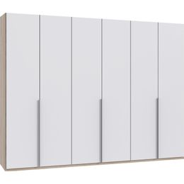 Kleiderschrank wimex "New York", wei&szlig; (struktureichefarben hell, front wei&szlig;), B:270cm H:208cm T:58cm, Schr&auml;nke, Kleiderschrank, in vielen Breiten, 208 oder 236cm hoch