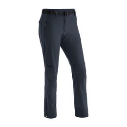 Funktionshose Maier Sports "Tech Pants W", Damen, Gr. 76, Langgr&ouml;&szlig;en, grau, Vorderseite: 92% Polyester, 8% Elasthan / R&uuml;ckseite: 100% Polyester, Hosen Funktionshose, Warme Softshellhose, elastisch und winddicht