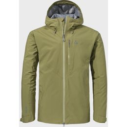 Sch&ouml;ffel Outdoorjacke SCH&Ouml;FFEL "Jacket Style Mauku MNS", Herren, Gr. 56, gr&uuml;n (4605, gr&uuml;n), Oberstoff: 100% Polyester; (Membran: Polyester); Futter: 100% Polyester, regular fit, hoch geschlossener Ausschnitt, Jacken Outdoorjacke