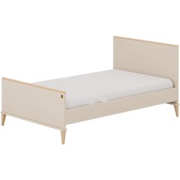 Kinderbett Paidi "MILA & BEN Steiff by Paidi, 120x200cm, Beige mit Massivholz", beige (cashmere, beige, scandinavian, wood), B:126cm H:98cm L:209cm, Betten, Kinderbett, zeitloses und langlebiges Einzelbett, gepr&uuml;fte Qualit&auml;t
