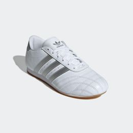 Sneaker adidas originals "TAEKWONDO LACE", Damen, Gr. 38,5, wei&szlig; (cloud wei&szlig;, silber metallic, gum 3), Leder, Schuhe Sneaker