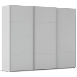 Schwebet&uuml;renschrank Rauch "Kleiderschrank Schrank Garderobe Schlafzimmerschrank SCALE-FYRA", grau (seidengrau, griffleisten seidengrau), B:271cm H:223cm T:68cm, Holzwerkstoff, Schr&auml;nke, Schwebet&uuml;renschrank, edle viergeteilte T&uuml;ren viele Farben und Griff-Farben MADE IN GERMANY